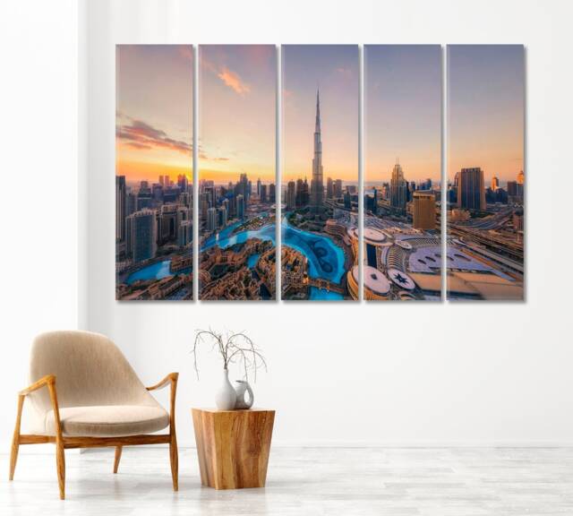 Dubai Extra Large Wall Art Multiple Sizes Canvas Burj Khalifa Pictures ...