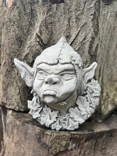 Stone/Concrete Gargoyle Ogre Imp Pixie Garden Ornament Statue by Etsy ...
