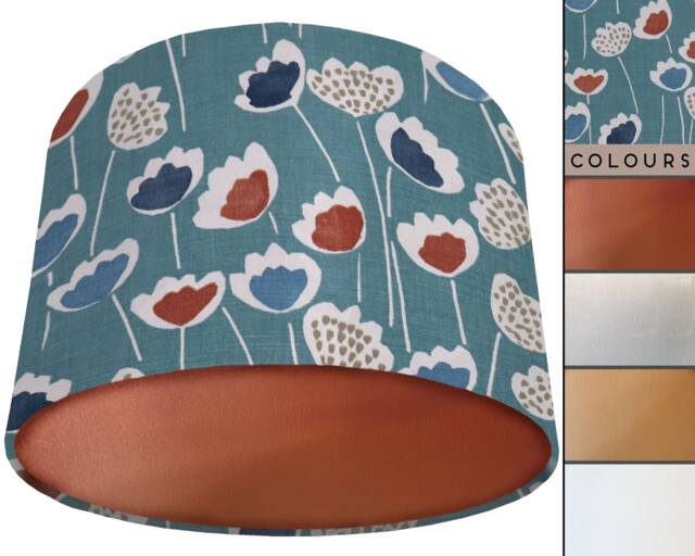 Inspired Scandinavian Lampshade, UK Handmade Green Light Shade, Table ...