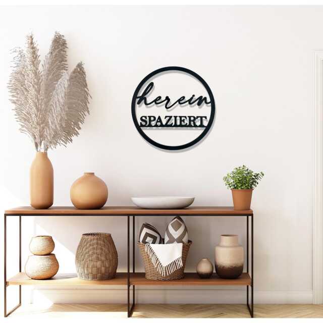 3D Lettering Made Of Wood - Come In, Walk Around L Wall Decoration ...