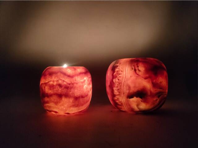 Alabaster Vase, Egyptian Alabaster Candle Holder, Available in Two ...