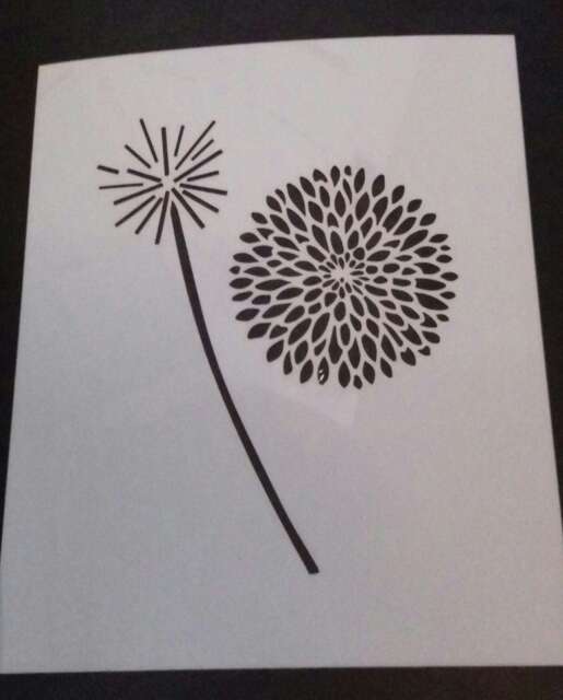 "Chrysanthemum Flower Wall Decor Stencil Bedroom Living Room Kitchen 8 ...