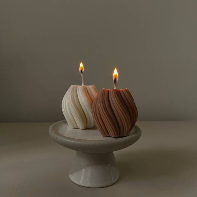 Twirl Candle - Twisted Ribbed Sculptured Swirl Twizzler Spiral ...