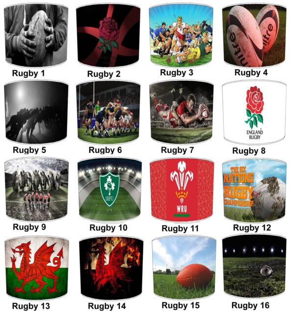 Rugby Union League Drum Lampshade For Ceiling Light Pendant Table Lamp ...