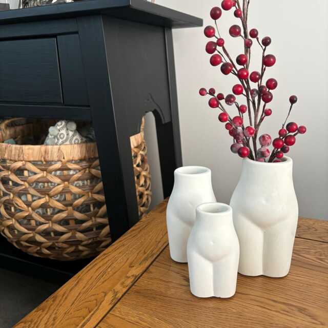 Concrete Woman Body Vases - Human Female Vase Dry Flower Arrangement by ...