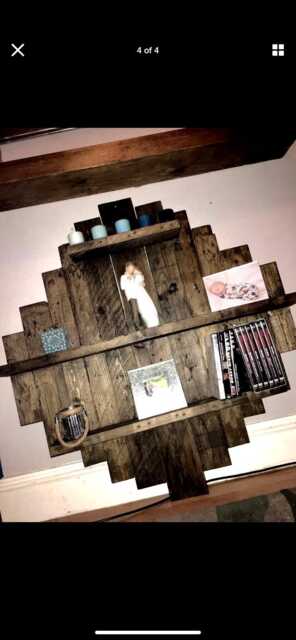 Gorgeous Handmade Reclaimed Wood Very Large Cute Wall Hanging Shelving ...