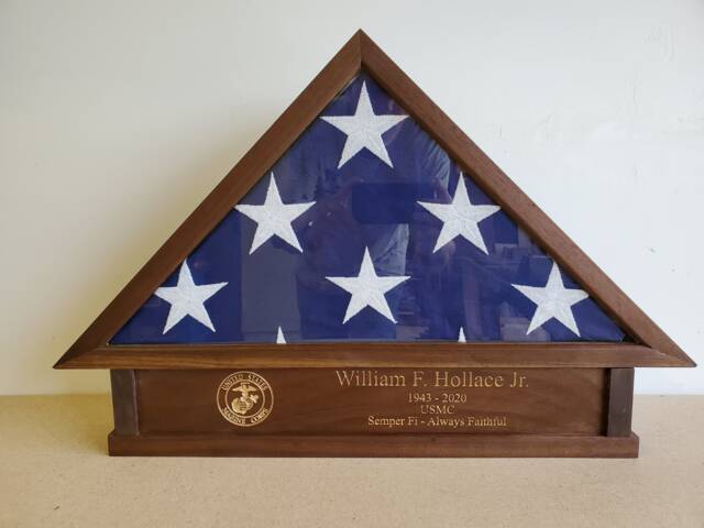 Custom Flag Display Case With Pull Out Drawer by Etsy | uFurnish.com