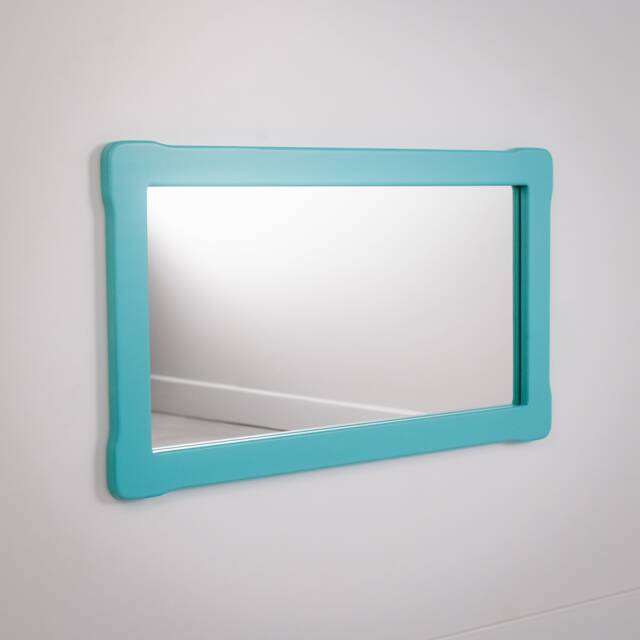 Big Kids Mirror, Nursery Mirror, Montessori Decorative Mint Wooden Baby ...