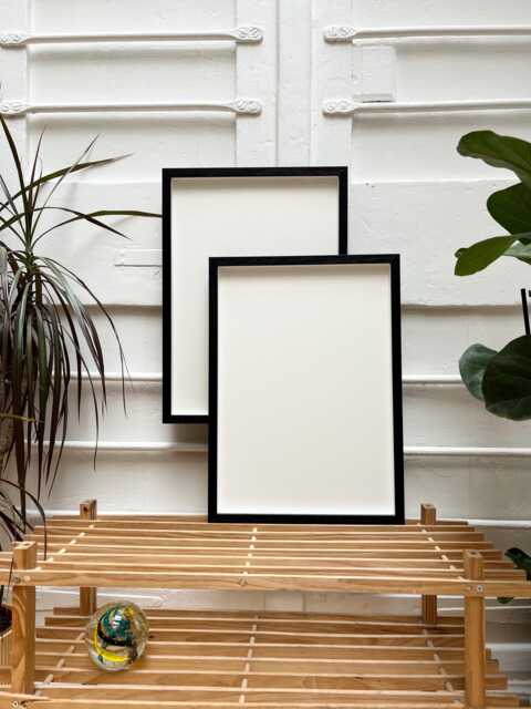 Black Wood Box Frame A3 Or 30x40cm With Grain Thin Photo/Picture ...