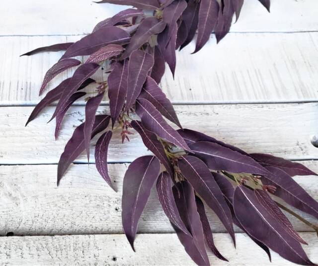 Purple Garland-Halloween Decor-Faux Eucalyptus Garland-Purple ...