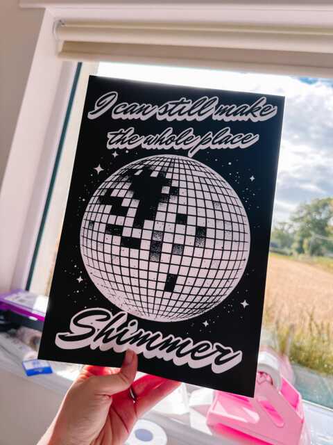 I Can Still Make The Whole Place Shimmer Print by Etsy | ufurnish.com