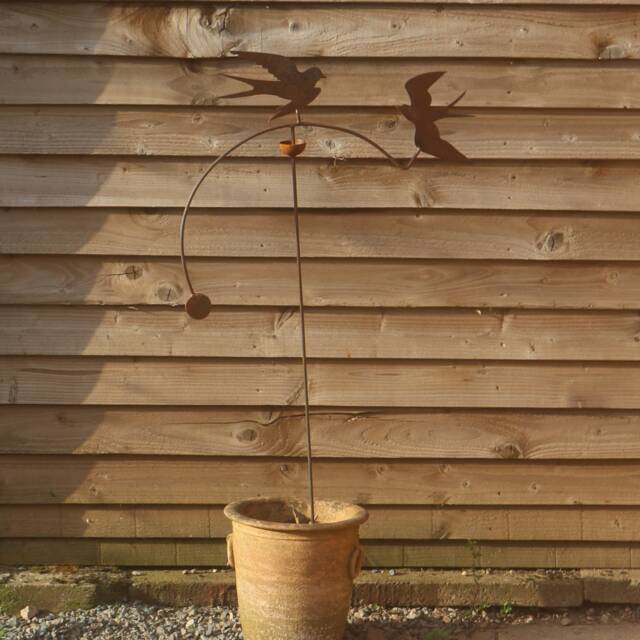 New Wind Rocker Rusty Metal Swallow Garden Art Aviation Gift - Custom ...