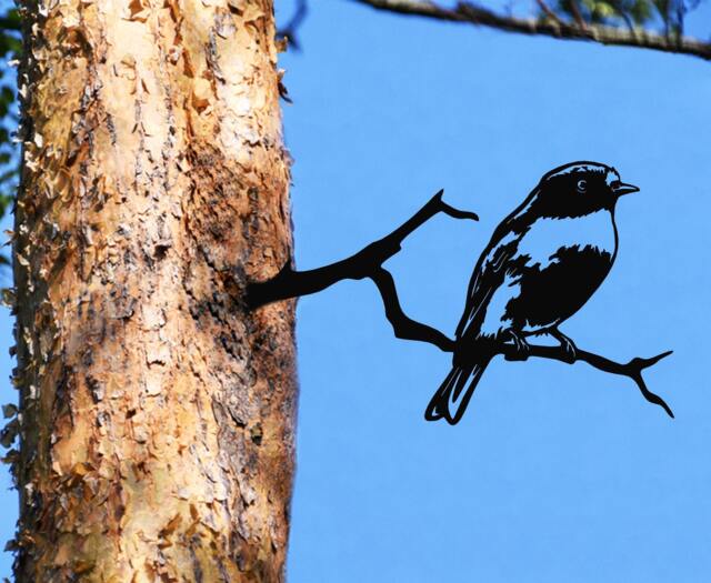 Metal Sparrow Garden Art, Bird Silhouette, Yard Decor by Etsy ...