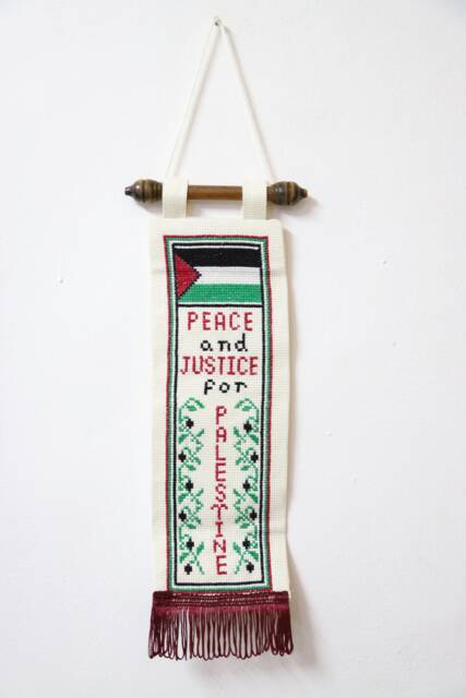Palestine Wall Hanging , Tatreez Art Palestinian Embroidery Embroidered ...