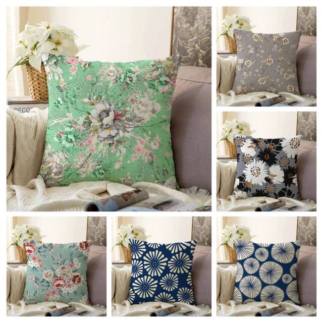 Tapestry Floral Pillow Cover, Farmhouse Flower Cushion Case ...