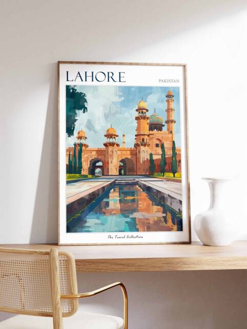 Lahore Poster, Travel Print, Tropical Decor, City Wall Art, Pakistani ...