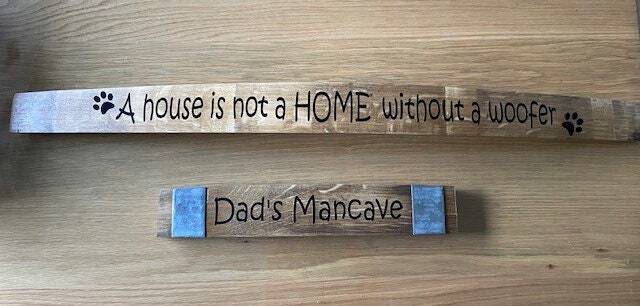 Personalised Oak Barrel Stave Sign - With Your Own Text Or Slogan by ...