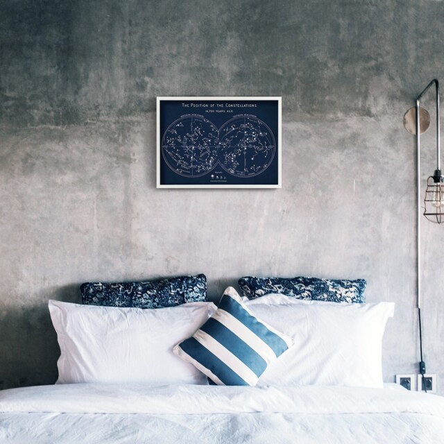 Position Of The Constellations, Astronomy Map Poster, Star Map ...