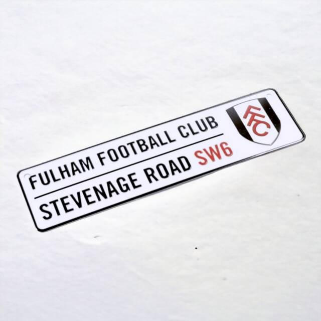 Fulham Sign Street Stadium Metal Gift Window Hanging Wall Decor Premier ...