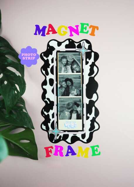 Photo Booth Strip Magnetic Frame - Cow Print by Etsy | ufurnish.com