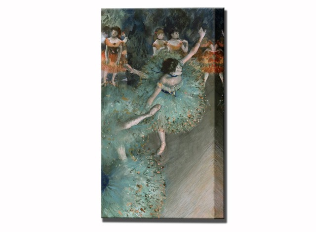 Canvas Print Home Decor, Degas Ballet Green Dancer, Edgar Degas, Art ...