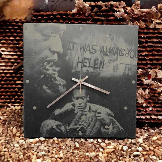 Candyman Inspired Slate Clock With Acrylic Stand by Etsy | ufurnish.com