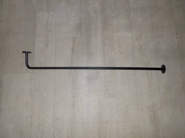 Handcrafted in The Uk, L - Shaped Curtain Railwrought Iron - Forged ...
