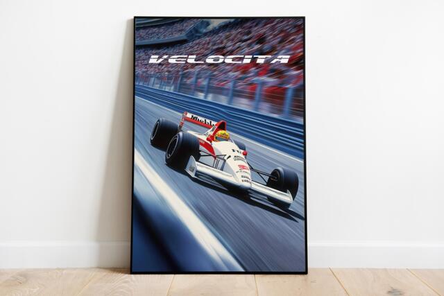 Vintage F1 Race Car Poster - Historic Speed A3 A2 A1 A0 Motorsport ...