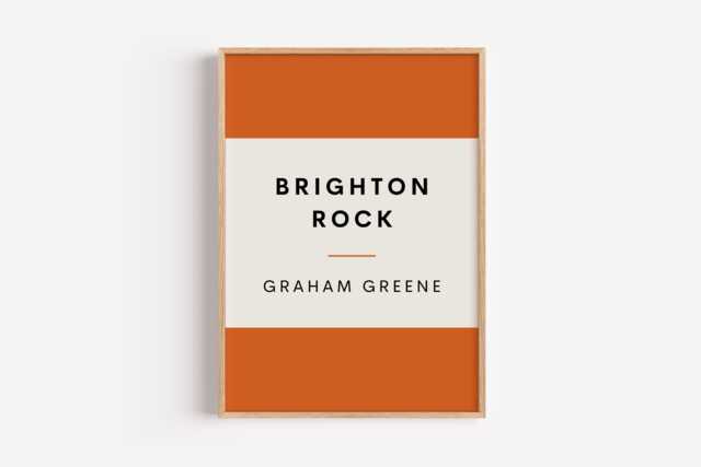 Brighton Rock Book Cover Art Print Graham Greene, Classic Literature by ...