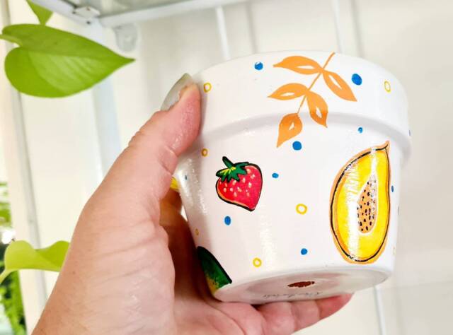 Fruit Pot, Fruits, Terracotta Gift Kiwi, Strawberry, Papaya, Fruit ...