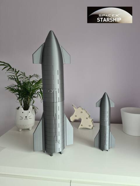 Spacex Starship Sn15 Highly Detailed Model - 3D Printed 25cm - 1200 ...