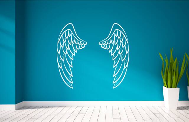 Angel Wings Vinyl Wall Sticker Decal Art. Any Colour & A Choice Of ...