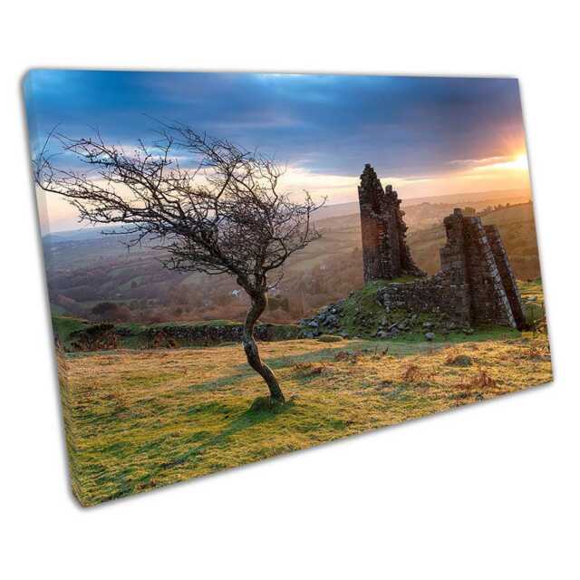 Caradon Hill Copper Mine Wall Art Bodmin Moor Cornwall Landscape Print ...