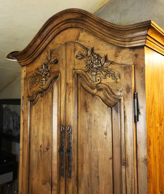 Hand Carved Distressed Armoire Wardrobe by Etsy | ufurnish.com