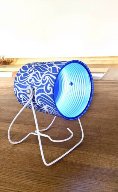 Upcycled Desk Lamp Ocean Blue Tin Can Lamp by Etsy | ufurnish.com