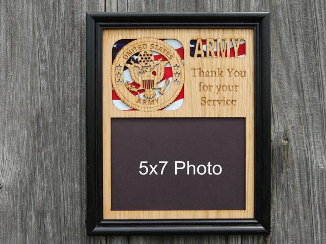 Us Army Picture Frame -8x10 Holds 5x7 Photo - United States Retirement ...