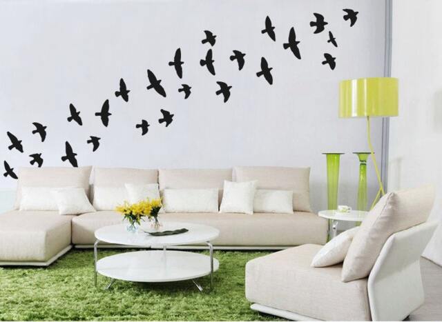 Flock Of Flying Birds Wall Stickers Bird Decal by Etsy | ufurnish.com