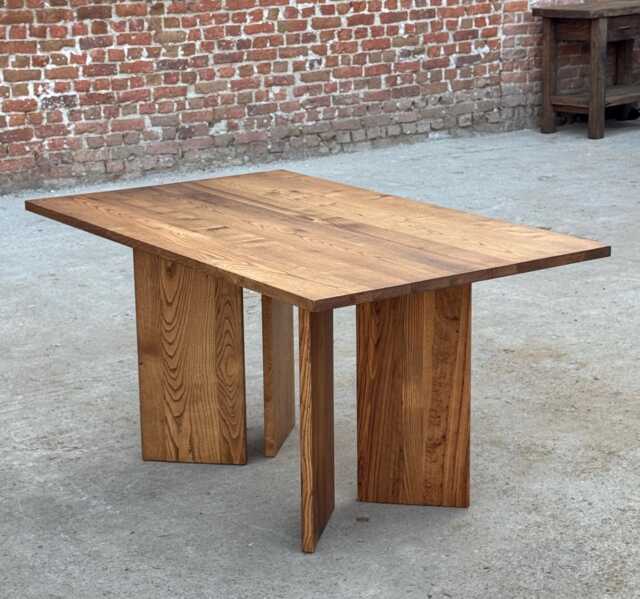 Rustic Modern Wood Dining Table, Reclaimed Chestnut Table by Etsy ...