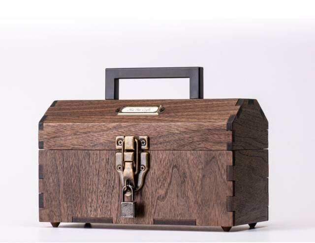Vintage Toolbox Mini For Artists & Crafters Made With Walnut Veneer Mdf ...