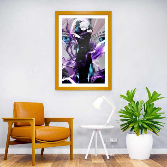 Gojo Satoru Wall Art Jujutsu Kaisen Poster - Unframed Print by Etsy ...