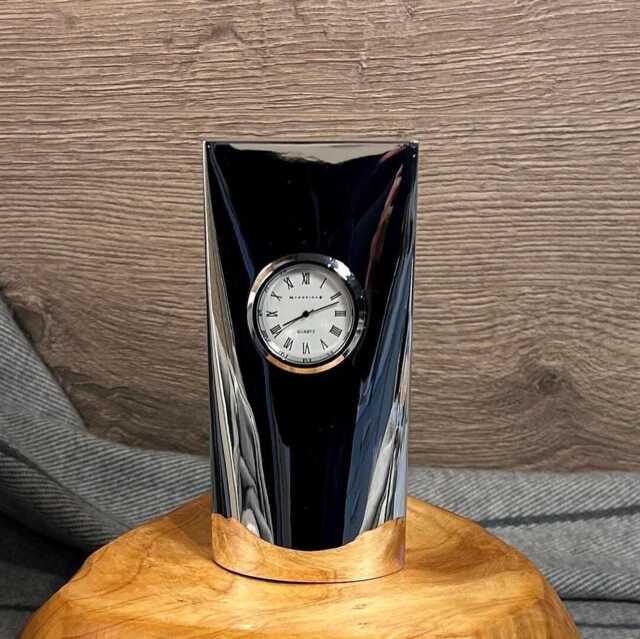 Preloved Newbridge Silver Plated Roman Numerals Tower Clock By ...
