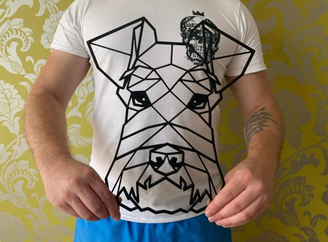 Geometric Schnauzer 3D Printed Dog Wall Art 300mm X 245mm by Etsy ...