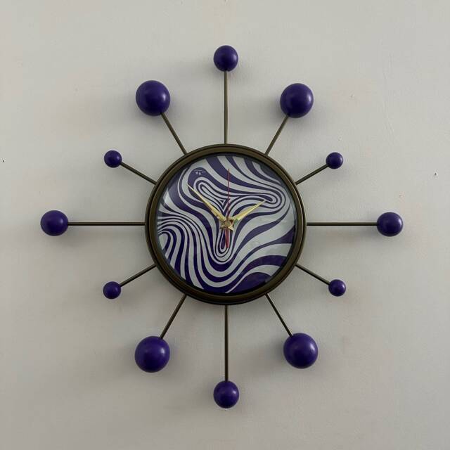 British Made Silent Ball Burst Clock By David Breese For Royale - Funky ...