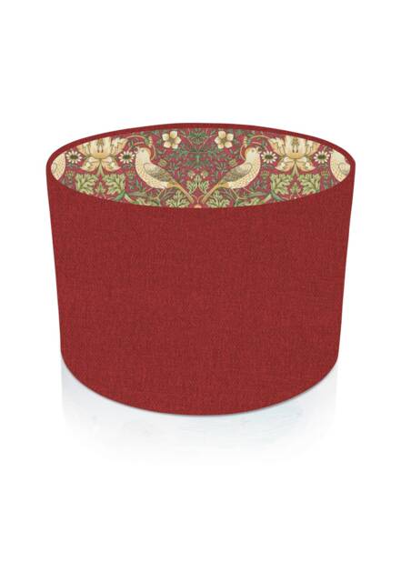 William Morris Strawberry Thief Crimson/Cardinal Red Table, Ceiling ...