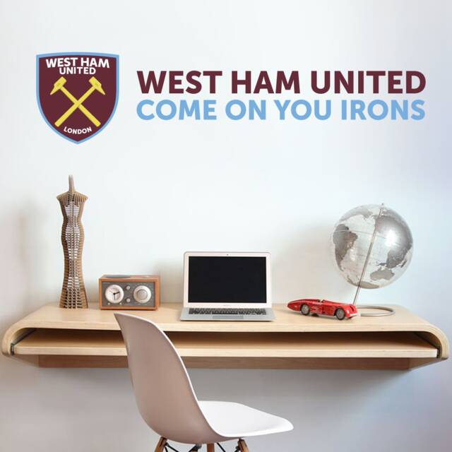 West Ham United Football Club - Hammers Crest & Coyi Wall Sticker by ...