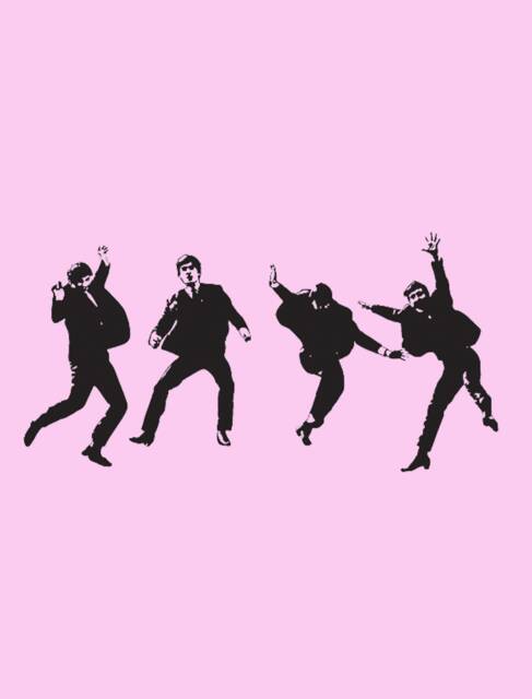 Beautiful Famous Rock Band Beatles Dancing Decal by Etsy | uFurnish.com