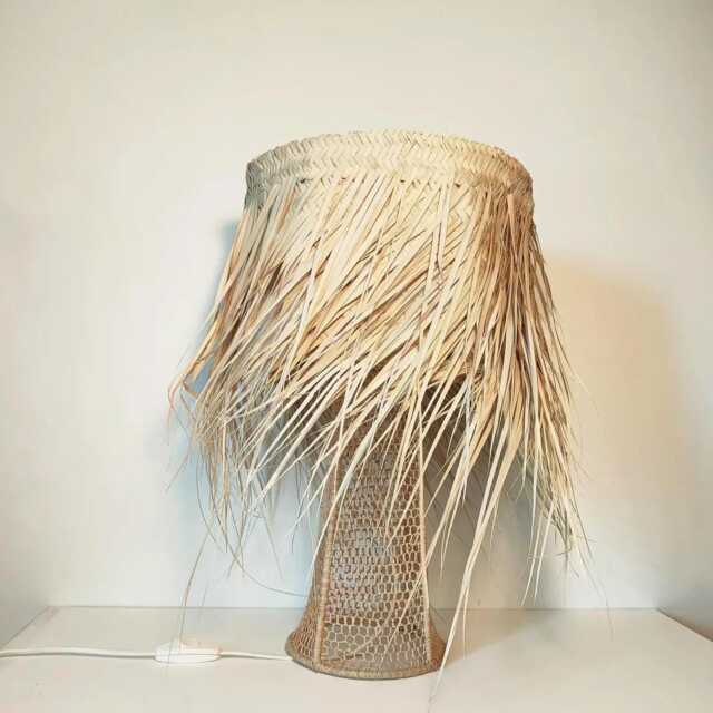 Natural Raffia Lamp, Lampshade, Table Lampshades Moroccan Handmade in ...