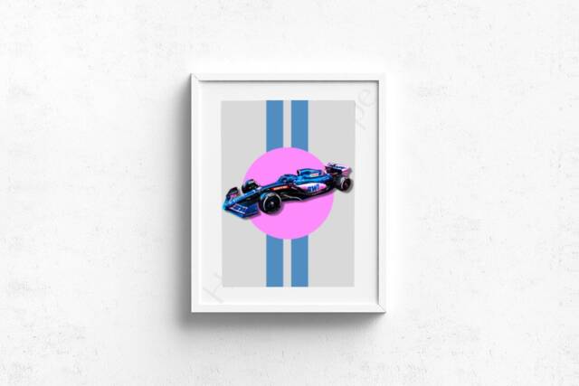 Alpine F1 Car Livery, Formula 1 Inspired Wall Art, Decor, Inspirational ...