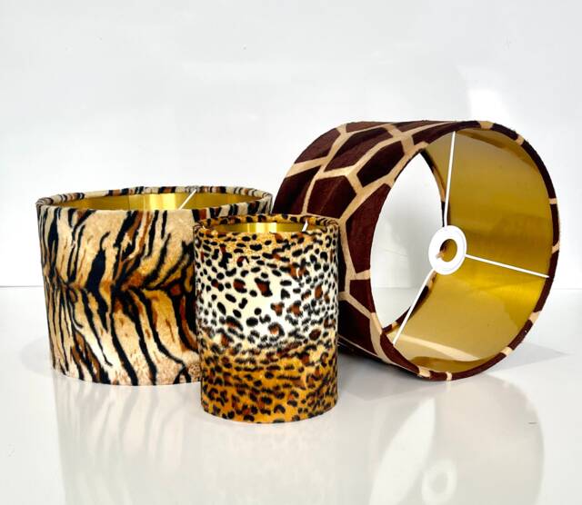 New Luxury Premium Quality Velvet Realistic Leopard Skin Design Lamp ...