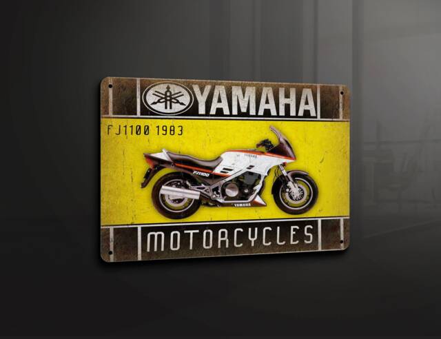 Yamaha Garage Man Cave Bike Motorcycle Home - Metal Sign Plaque Wall ...
